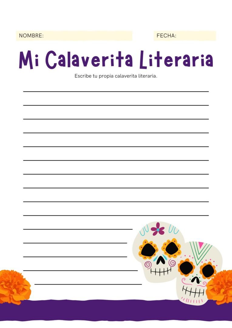 Calaverita Literaria para primaria!! Fichas Descargable para crearlas ...